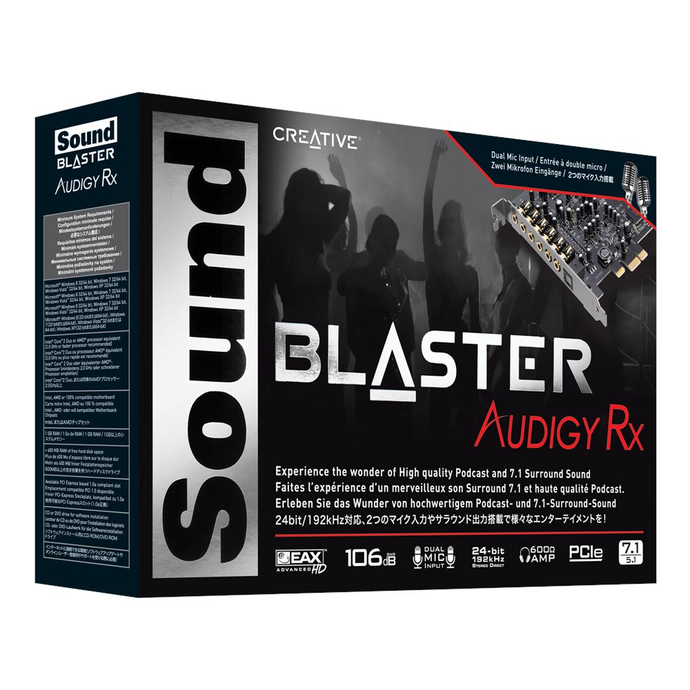 Sound Blaster Audigy Rx - Internal sound card - Creative Labs (UK)