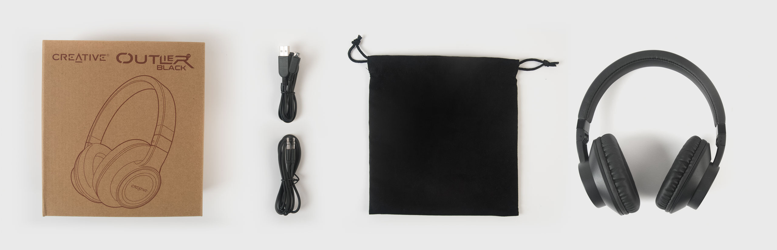 Creative Outlier Black - Lightweight Wireless Bluetooth Over-Ear ...