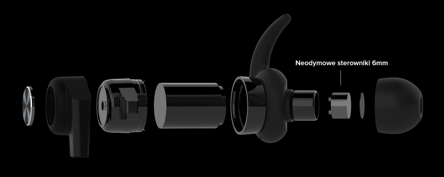 Creative Outlier Active - Bezprzewodowe odporne na pot słuchawki ...